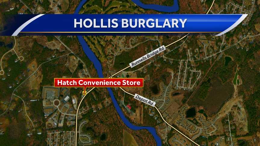 Hollis police investigate business burglary