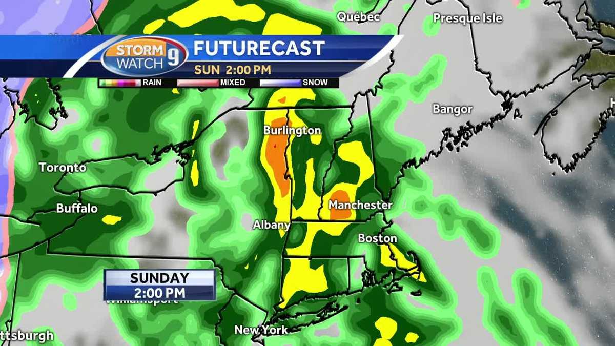Heavy rain possible over weekend