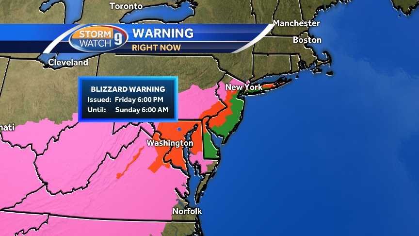 Latest maps: Major winter storm moves through mid-Atlantic