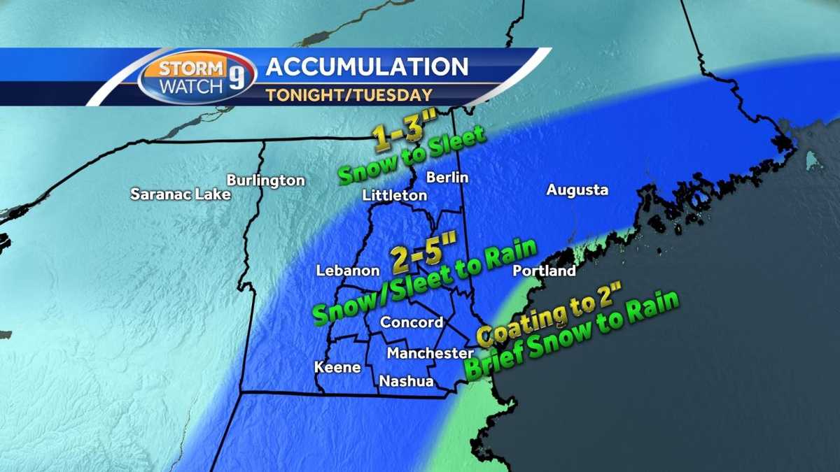 Maps: Snow turns to sleet, freezing rain