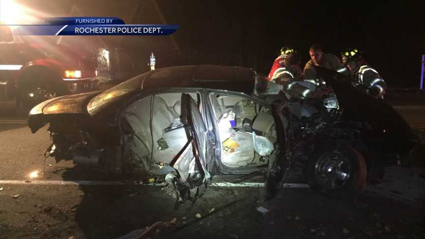 Driver extricated from vehicle after early-morning crash