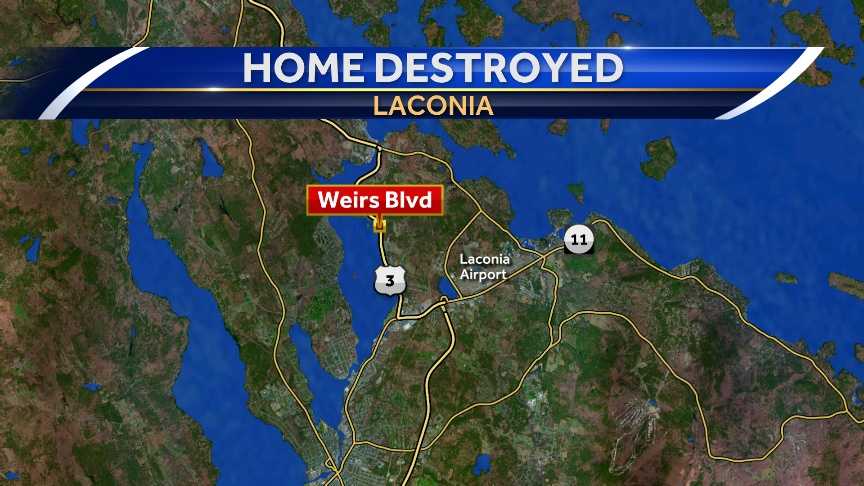 Laconia home destroyed by fire