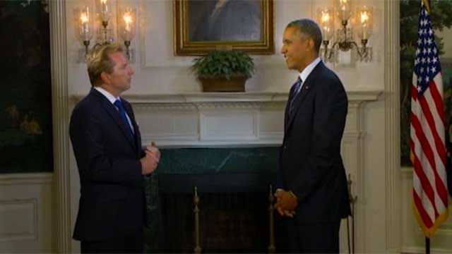 My '4' minutes with President Obama