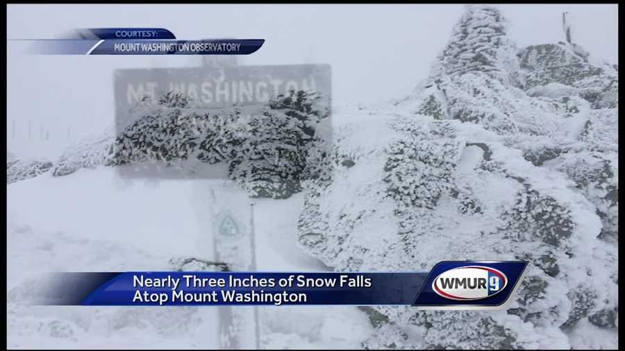 Winter returns as snow, wind batter Mount Washington