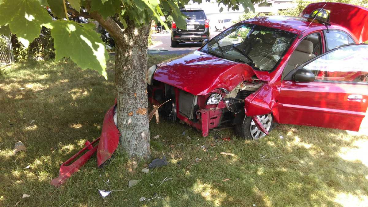 Woman transported to hospital after crashing car into tree in Rochester