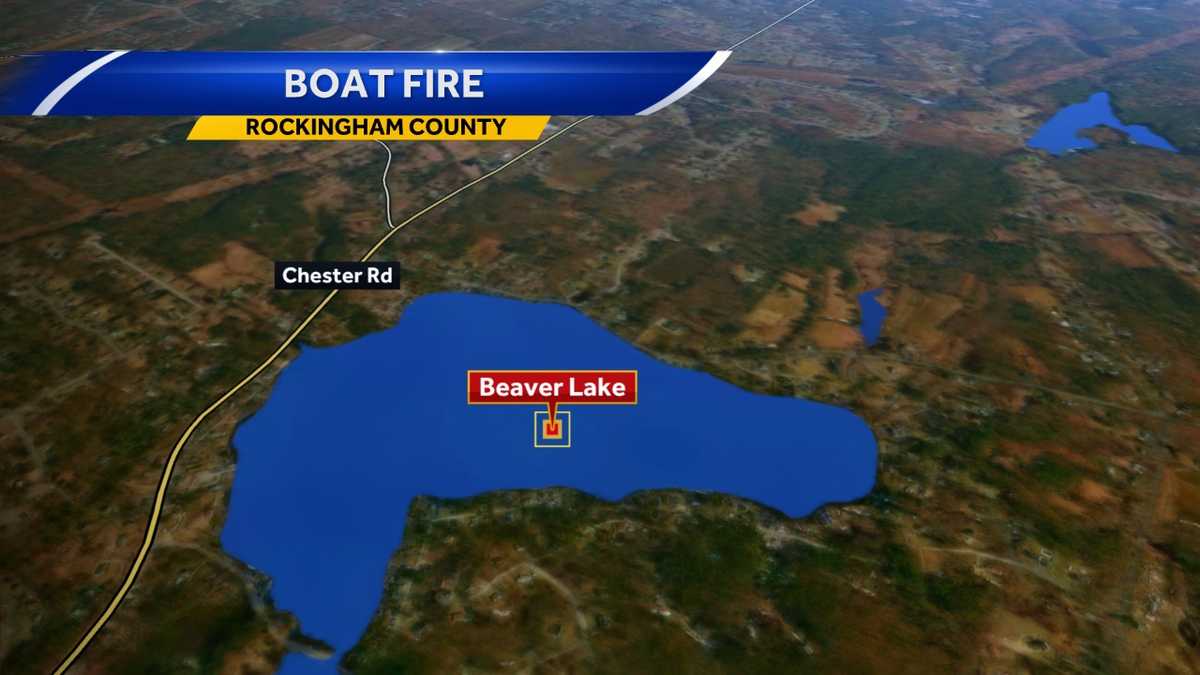 5 rescued from boat fire on Derry lake