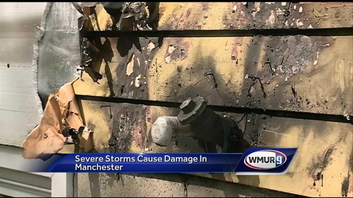 Manchester homes damaged by storm