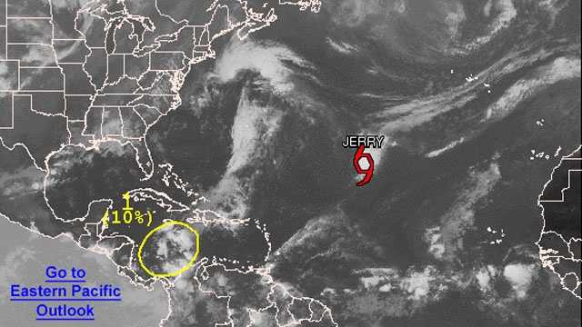 Tropical Storm Jerry forms in Atlantic far from land