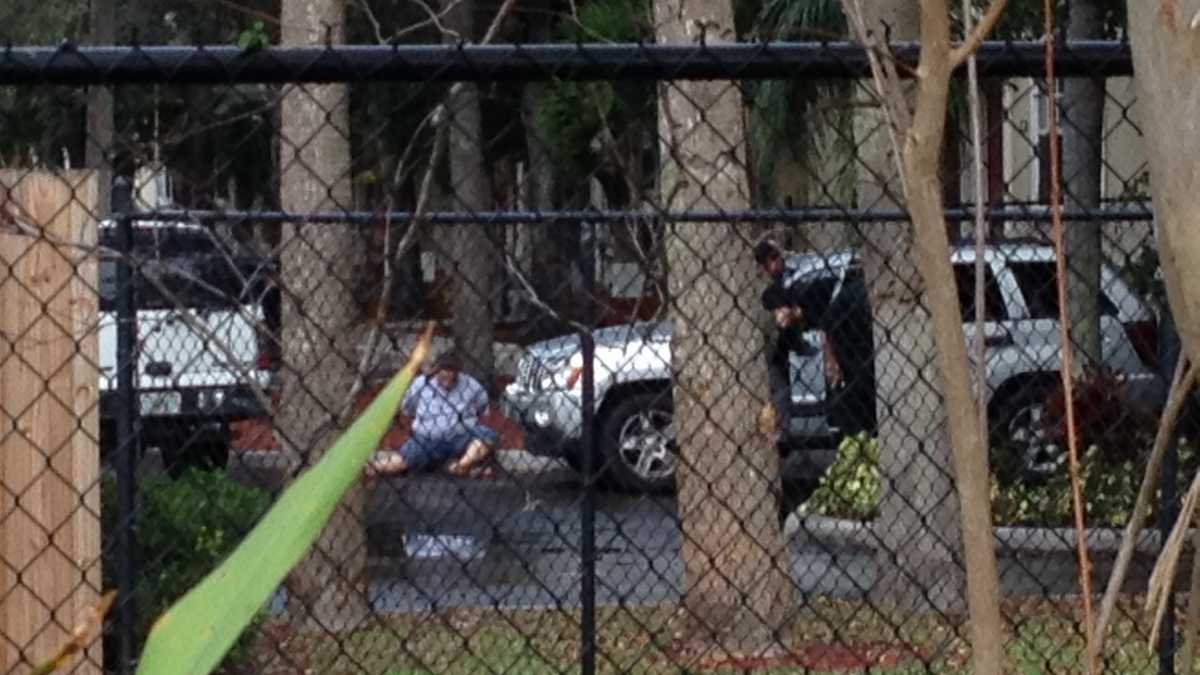 Robbery prompts school lockdown: Images from the scene