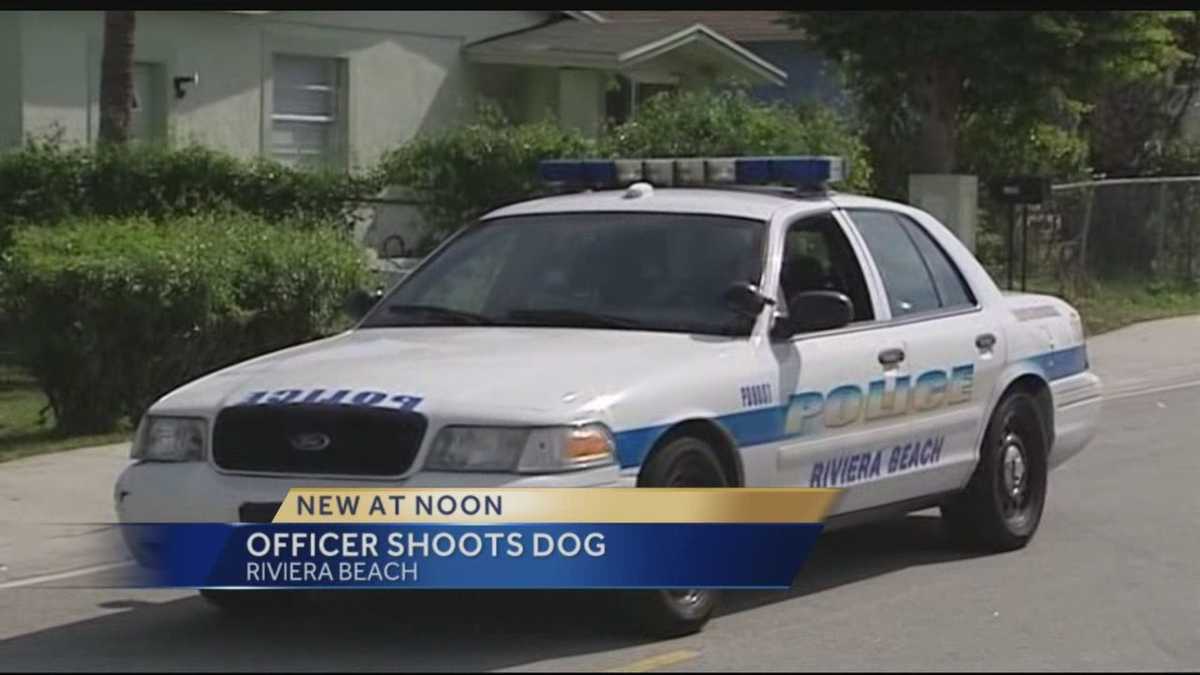 Riviera Beach Police Officer Shoots Lunging Pit Bull