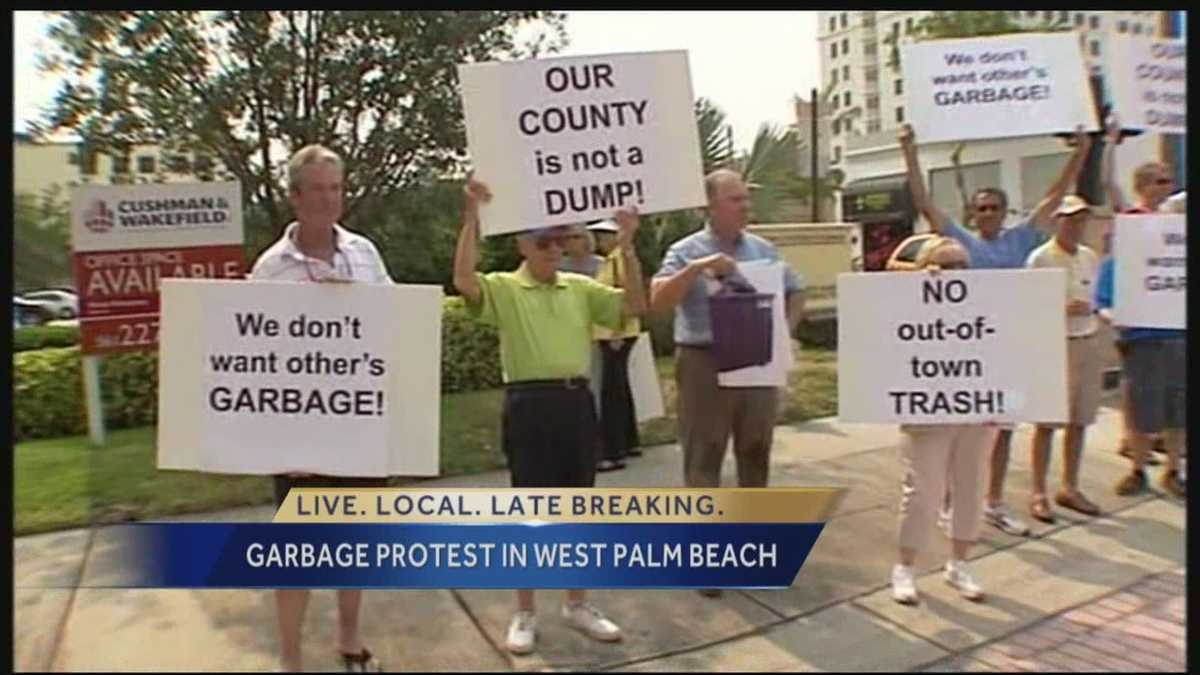 Residents protest proposed trash dumping plan