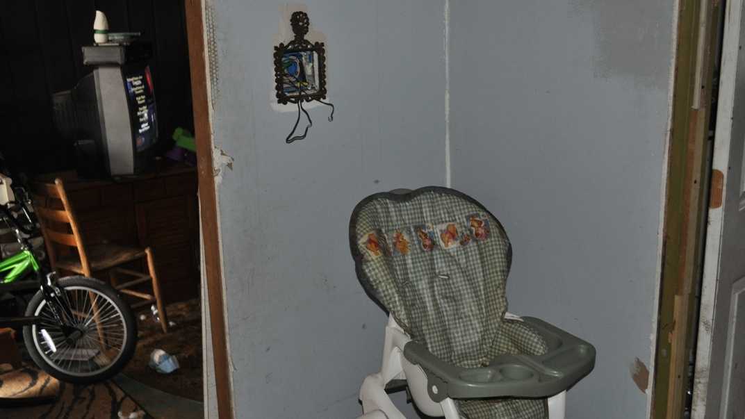 Official police photos from inside condemned home