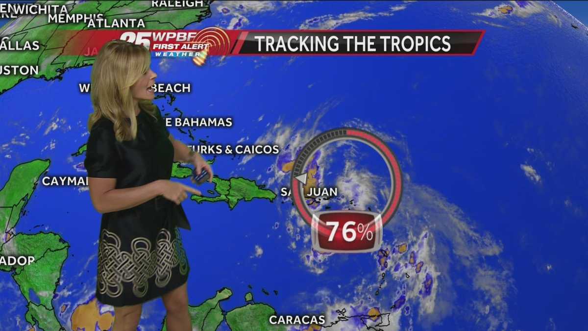 Tracking The Tropics: Tropical low moving through the Caribbean
