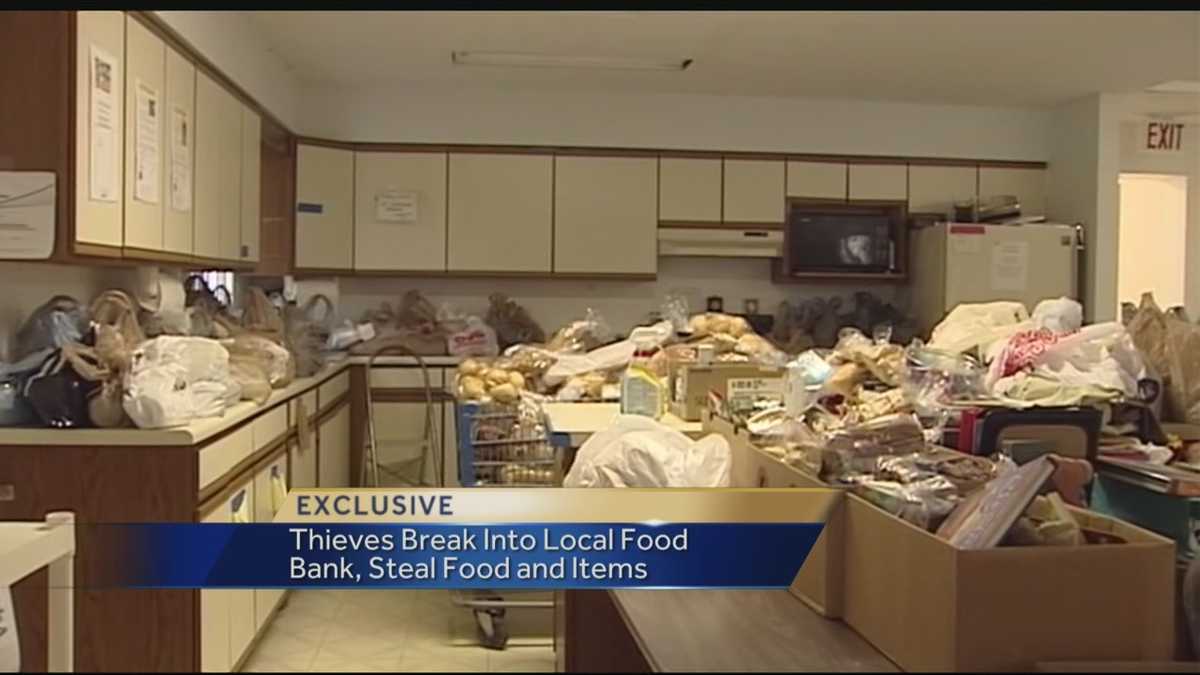 Crooks rip through roof in food pantry theft