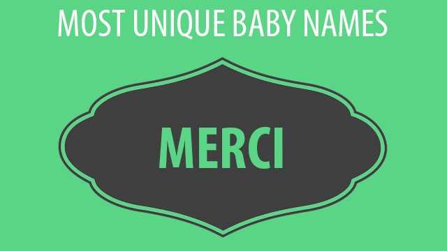 100 Most Unique Baby Names