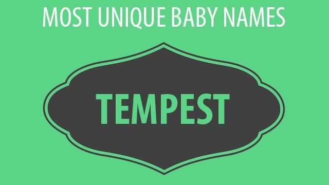 100 Most Unique Baby Names