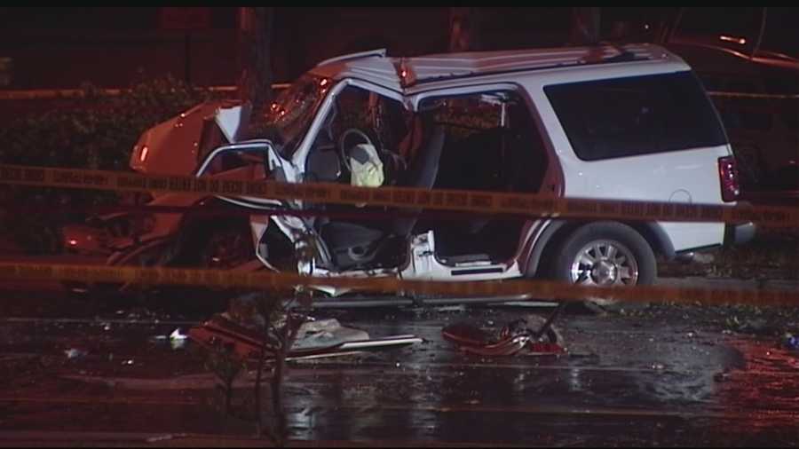 SUV crashes, burns after hitting woman in Lake Worth