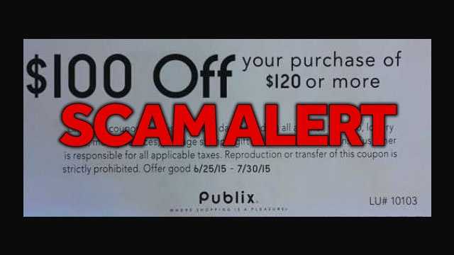 Publix warns of fake coupon scam circulating on social media