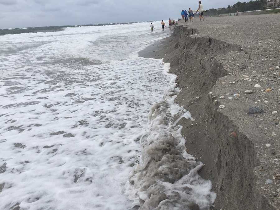 Storm causes beach erosion in Palm Beach