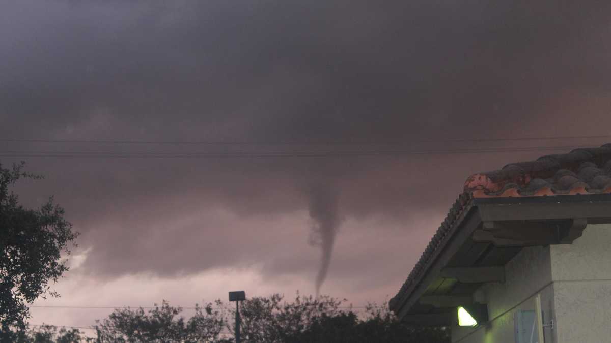 Photos of Palm Beach County funnel cloud