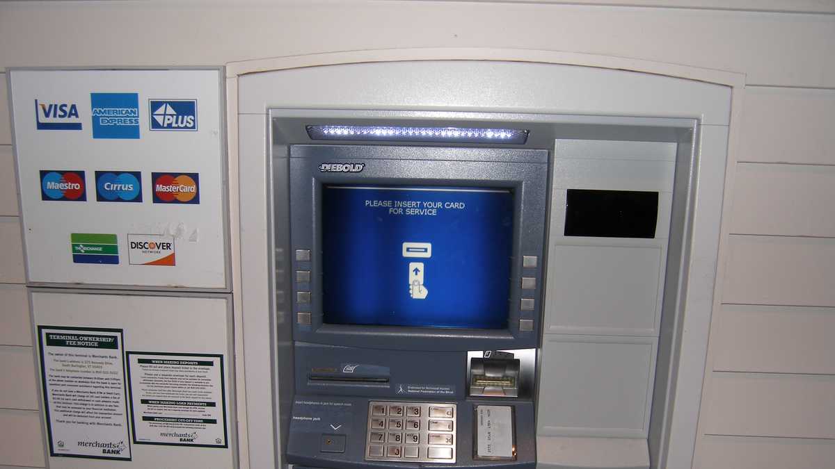 Images: Man shoots Vermont bank's ATM, night deposit box