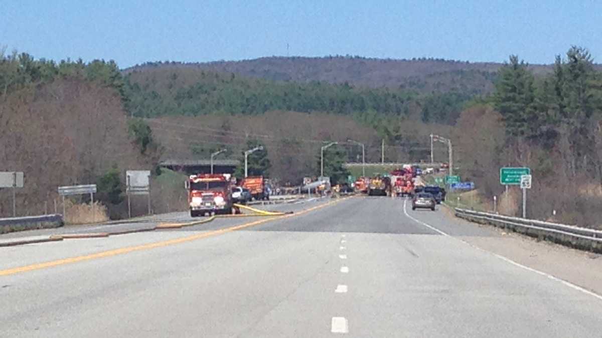 Two confirmed dead in fiery Route 12 crash