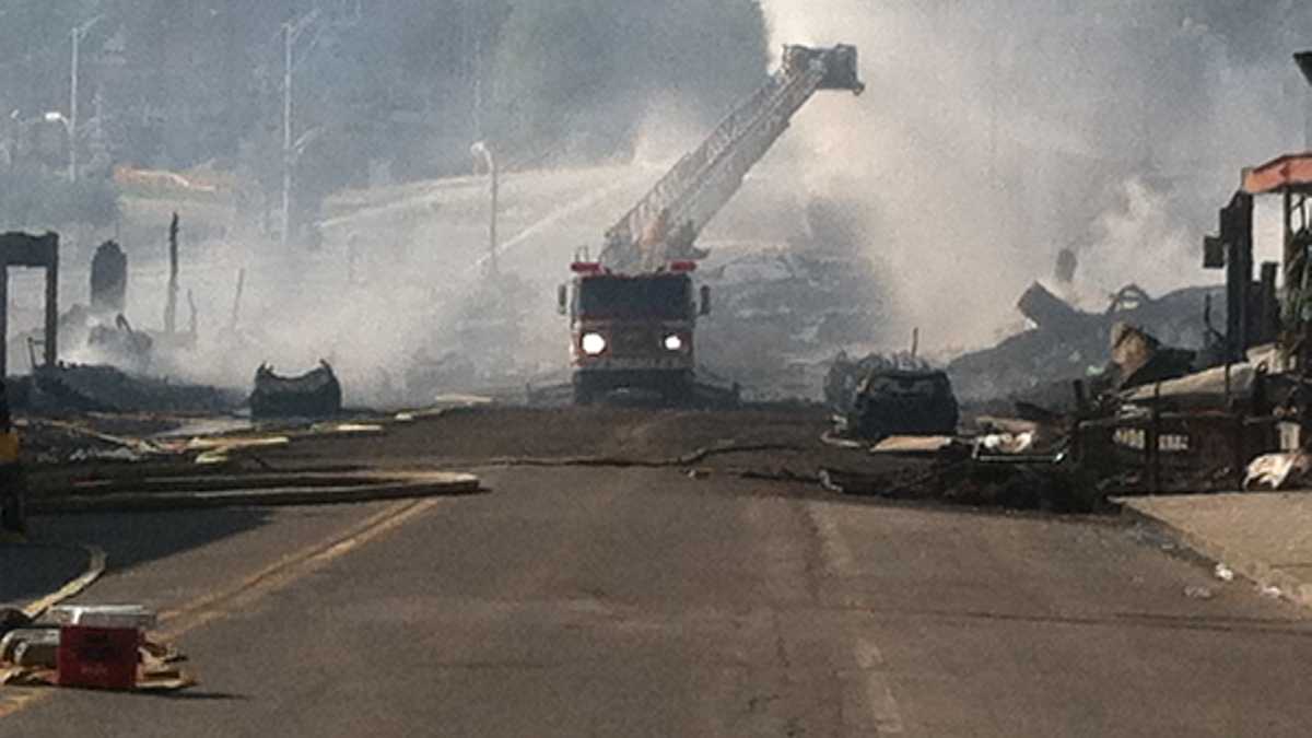 Train explosion devastates Quebec town