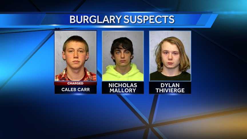 Three accused in 5 town burglary spree