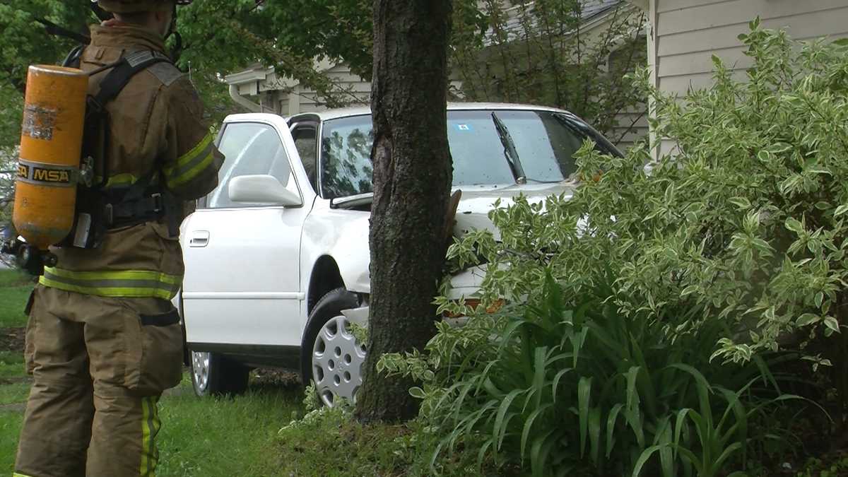 FROM THE SCENE: Car into tree