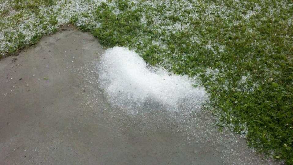 PHOTOS: Pop-up storm pelts region with hail
