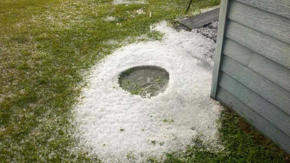 PHOTOS: Pop-up storm pelts region with hail