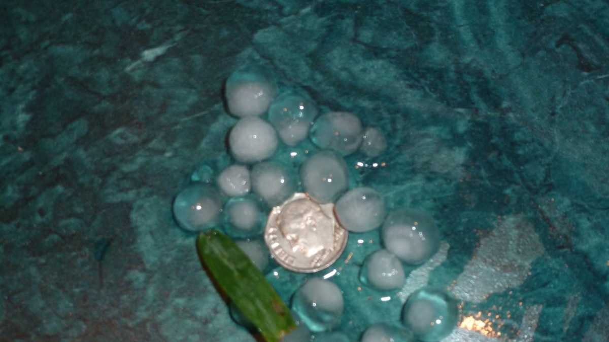 PHOTOS: Pop-up storm pelts region with hail