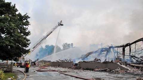 FROM THE SCENE: Fire decimates plywood plant