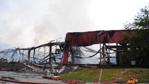 FROM THE SCENE: Fire decimates plywood plant