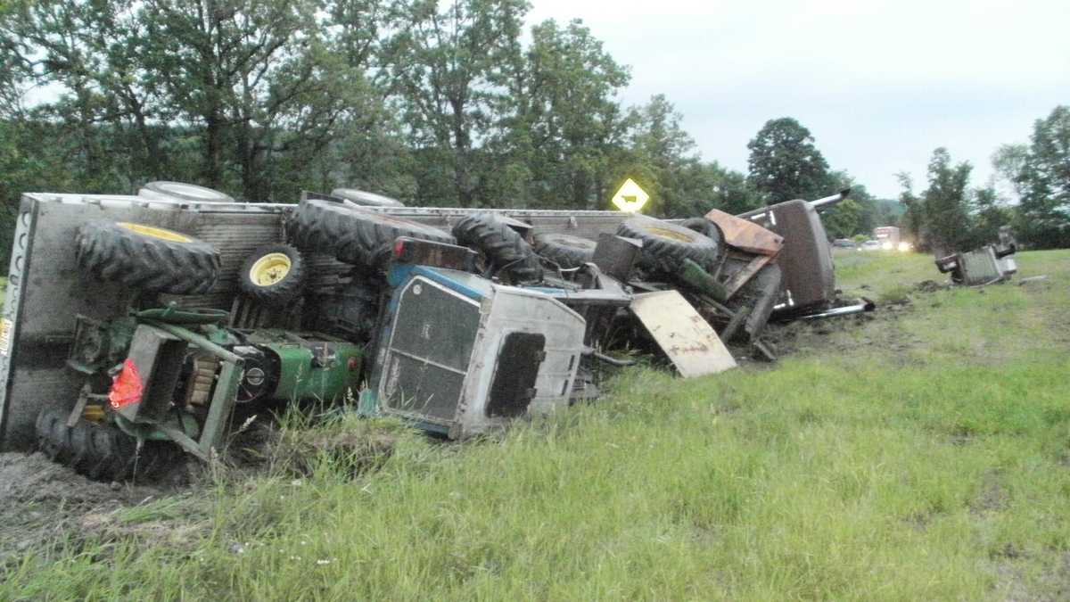 Man Uninjured After Tractor Trailer Crash
