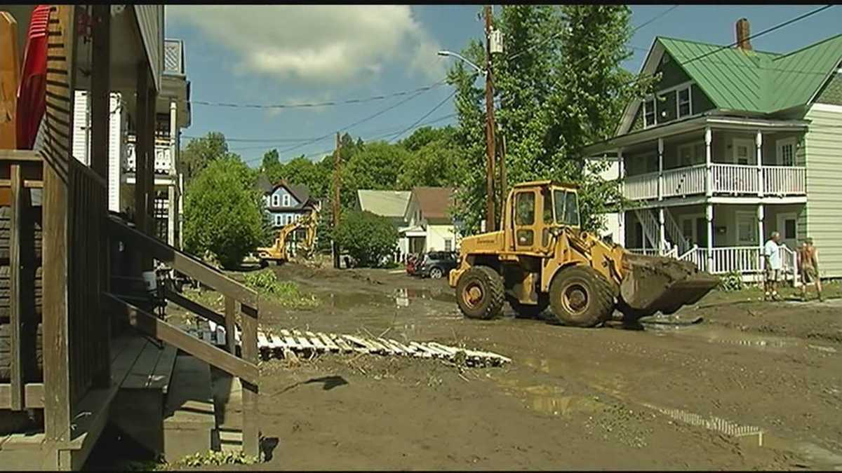 Arduous cleanup after Vt. flash flooding leaves thick mud, silt