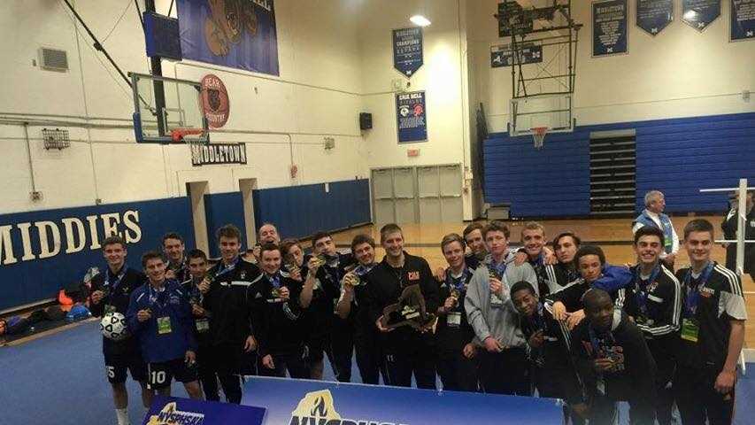 Plattsburgh High School Hornets soccer team win state title
