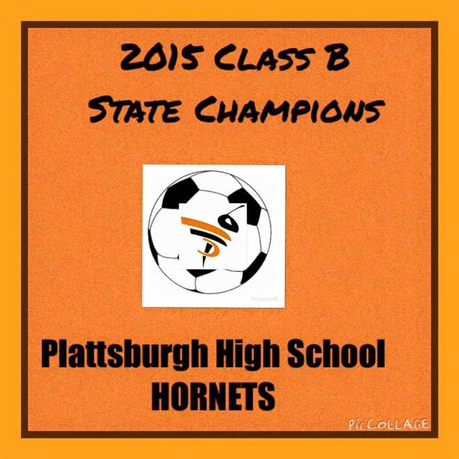 Plattsburgh High School Hornets soccer team win state title