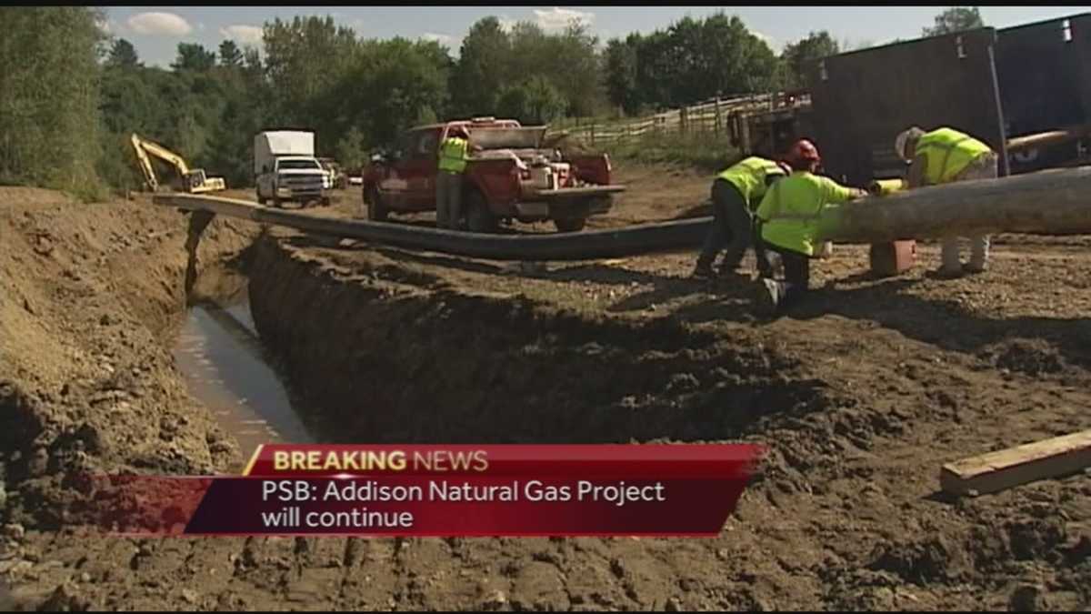Natural gas pipeline construction to continue as planned