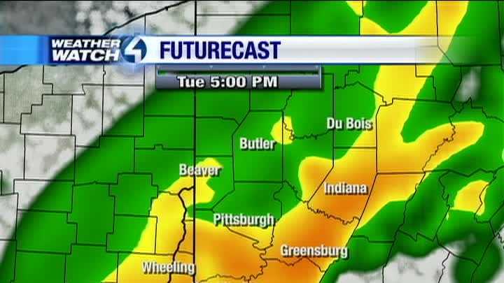Weather Watch 4 Hour-by-Hour Futurecast: Stormy Tuesday