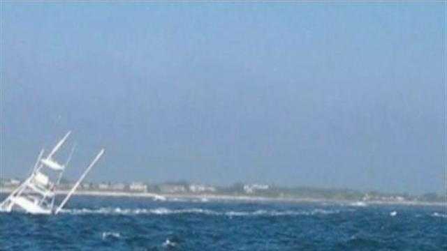 6 rescued after fishing boat hits rocks in NJ