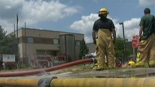 Meat packing plant catches fire in Arnold