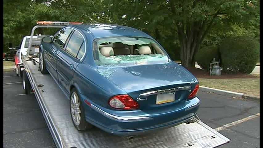 Car shot up in Monroeville