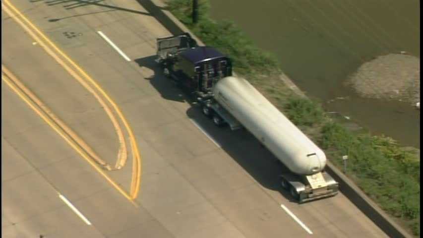 Tanker truck issue causes closure, evacuations