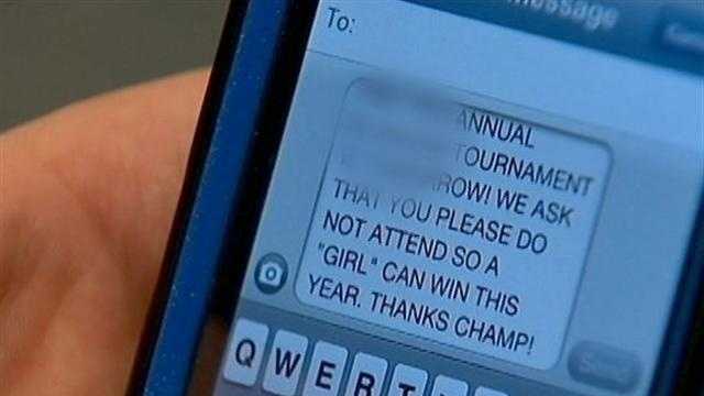 Photos: Inappropriate text messages