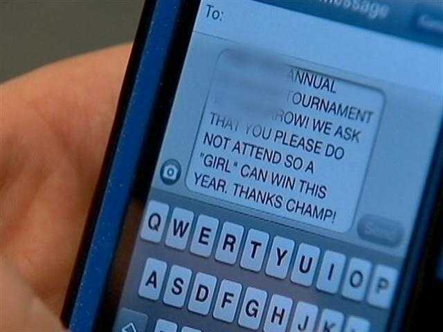 Photos: Inappropriate text messages