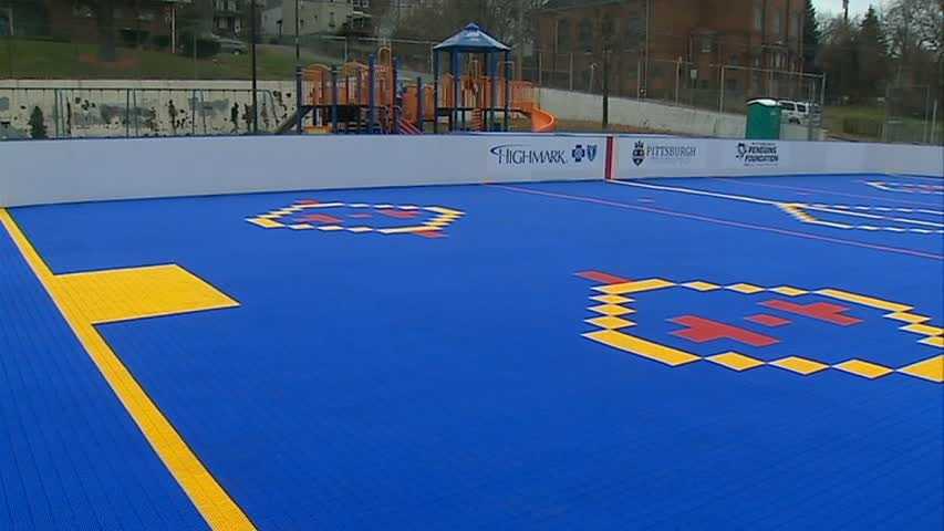 In photos: New dek hockey rink built in Hazelwood