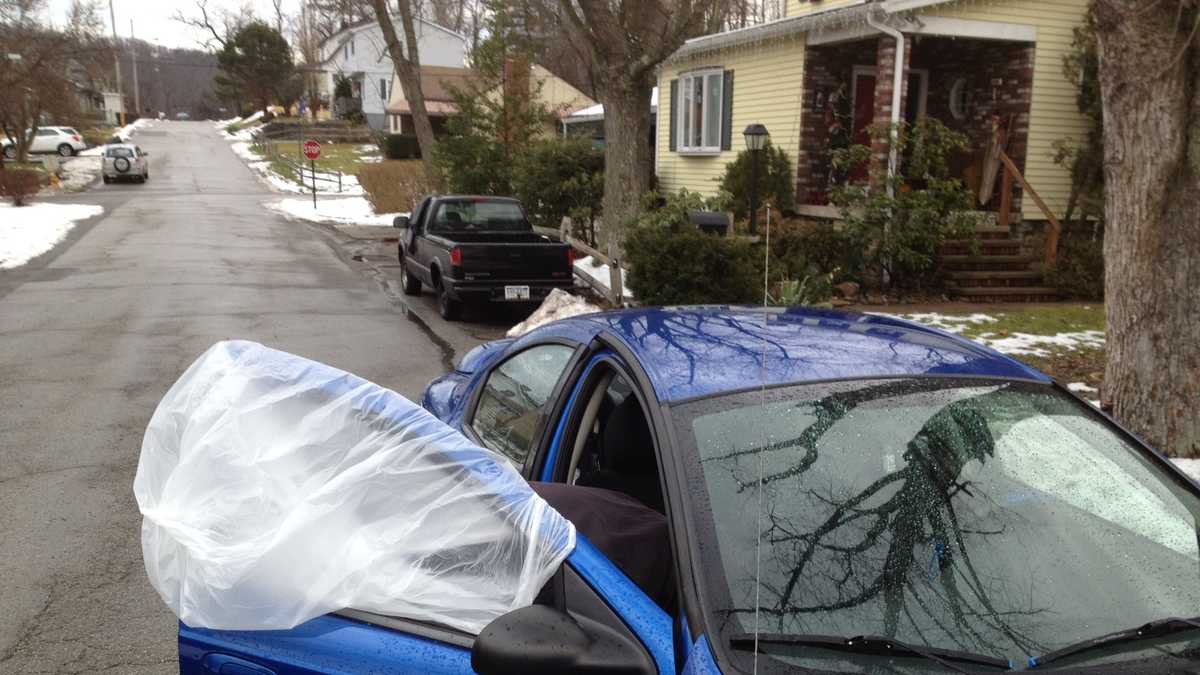 Photos: Car windows shot out