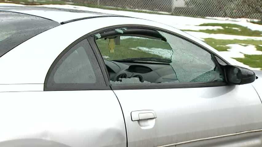 Photos: Car windows shot out