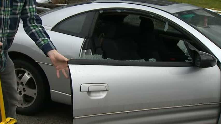 Photos: Car windows shot out